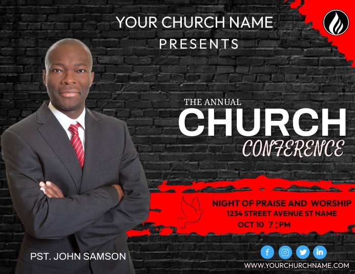 CHURCH OF GOD EVENT FLYER (41) Template | PosterMyWall