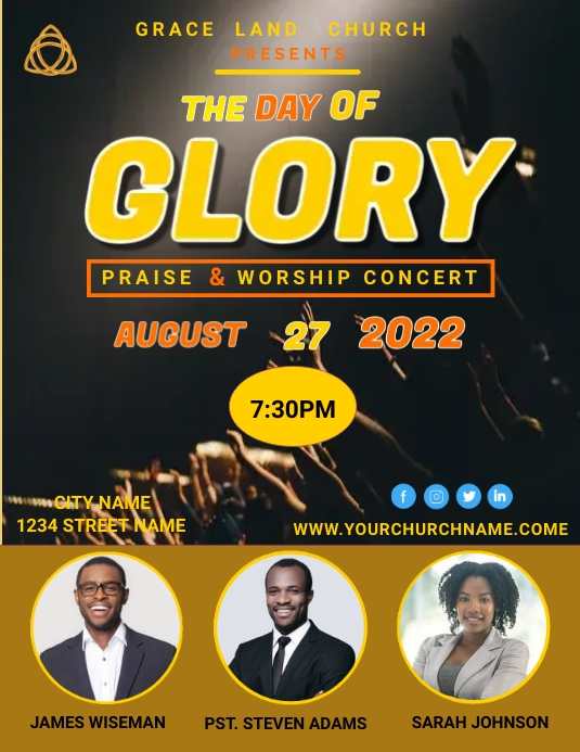 CHURCH OF GOD EVENT FLYER (5) Template | PosterMyWall