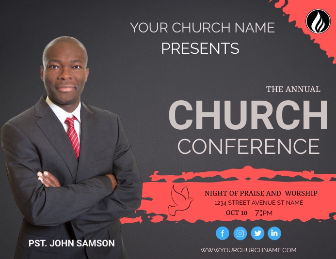 CHURCH OF GOD EVENT FLYER Template | PosterMyWall