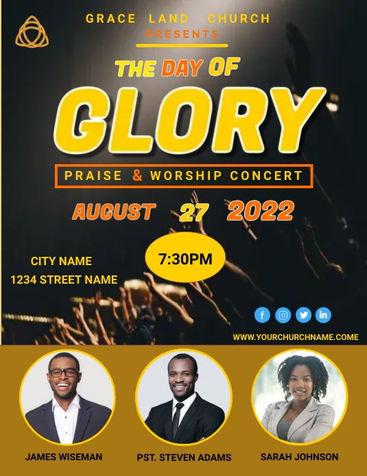CHURCH OF GOD EVENT FLYER Template | PosterMyWall