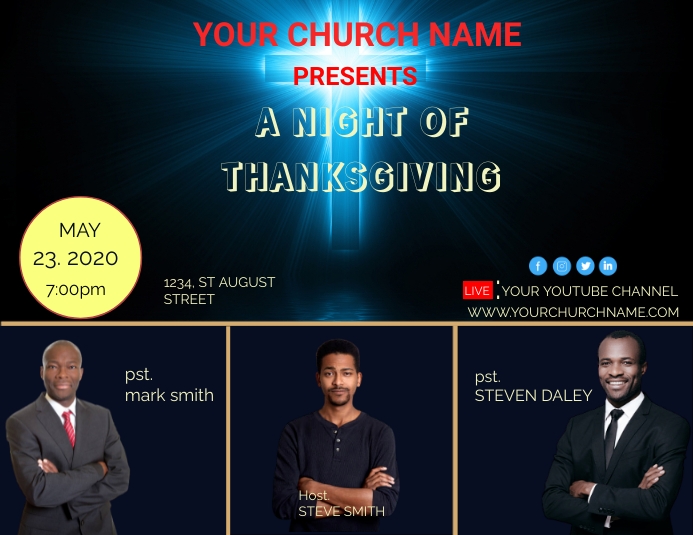CHURCH OF GOD FLYER (1) Template | PosterMyWall