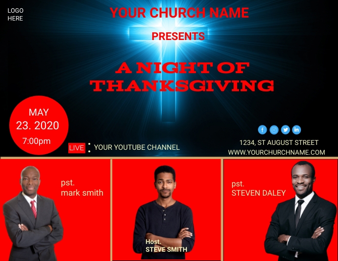 CHURCH OF GOD FLYER (6) Template | PosterMyWall