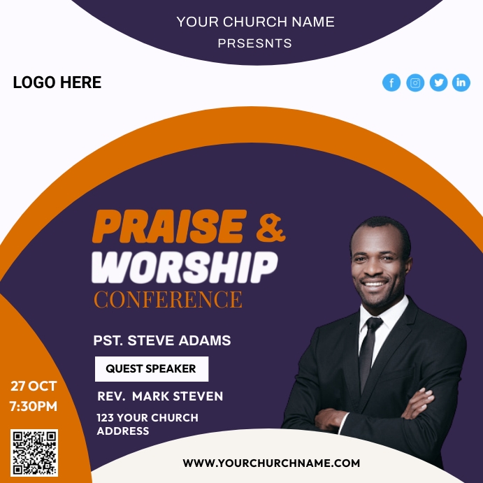 CHURCH OF GOD POSTER Template | PosterMyWall
