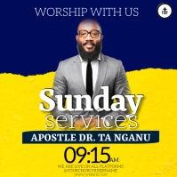 church sunday service ad social media post Template | PosterMyWall