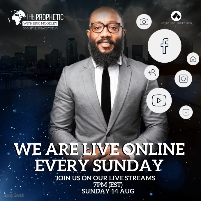 CHURCH ONLINE INSTAGRAM POST TEMPLATE | PosterMyWall