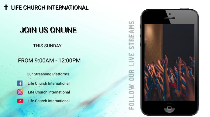 Church online poster Template | PosterMyWall