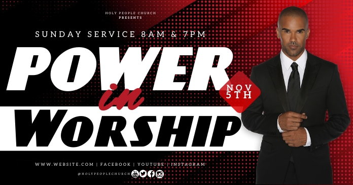 church online service ad invitation template | PosterMyWall