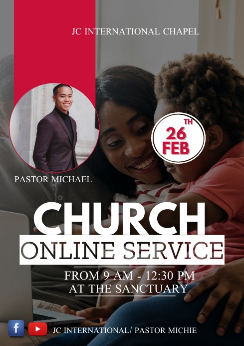 Church online Service flyer template | PosterMyWall