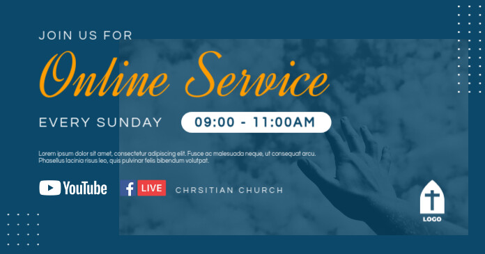 Church Online Streaming Service Template | PosterMyWall