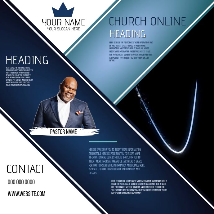 CHURCH ONLINE WEBINAR SEMINAR EVENT AD Template | PosterMyWall