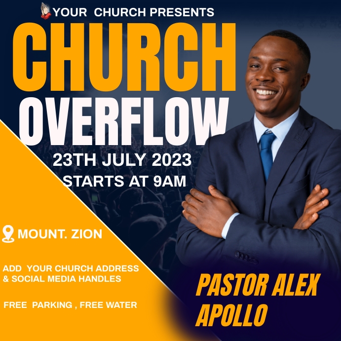 church overflow Template | PosterMyWall