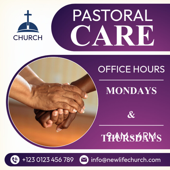 Copy of church pastoral care | PosterMyWall