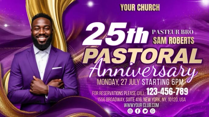 Copy of Church Pastoral Digital Display (16:9) | PosterMyWall