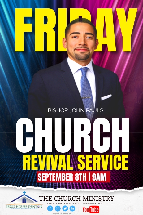 CHURCH POSTER (1) Template | PosterMyWall