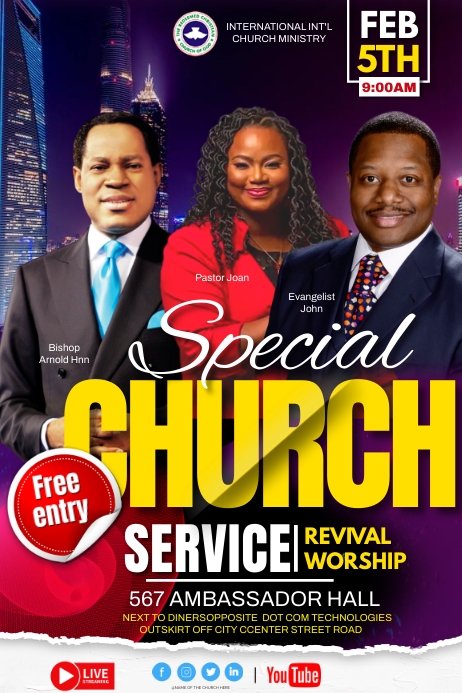 CHURCH POSTER (16) Template | PosterMyWall