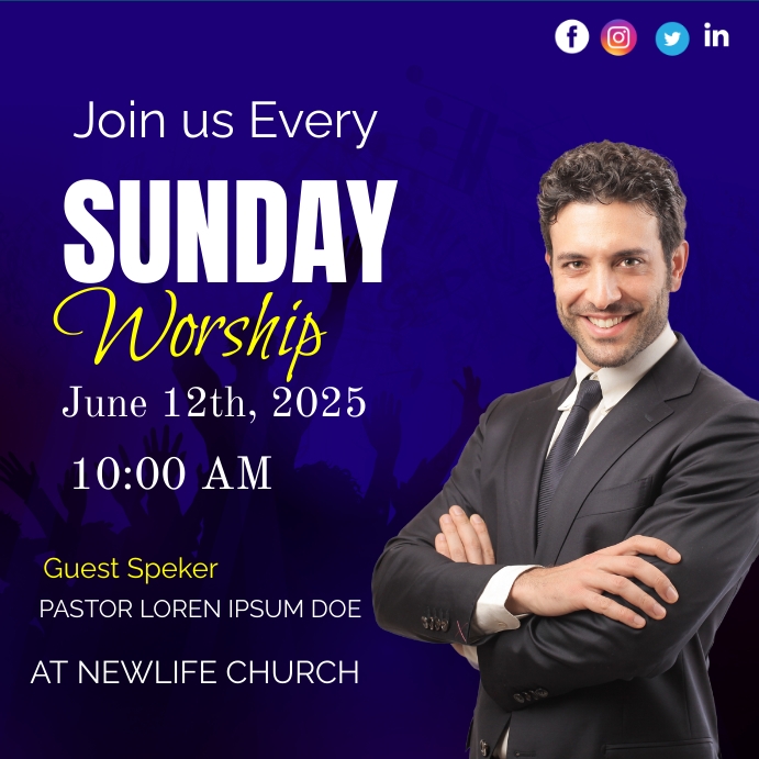 church poster Template | PosterMyWall