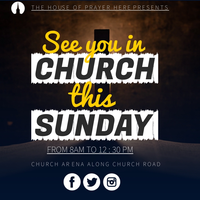 church poster Modelo | PosterMyWall