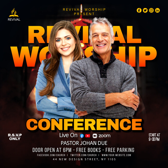 Church poster Template | PosterMyWall