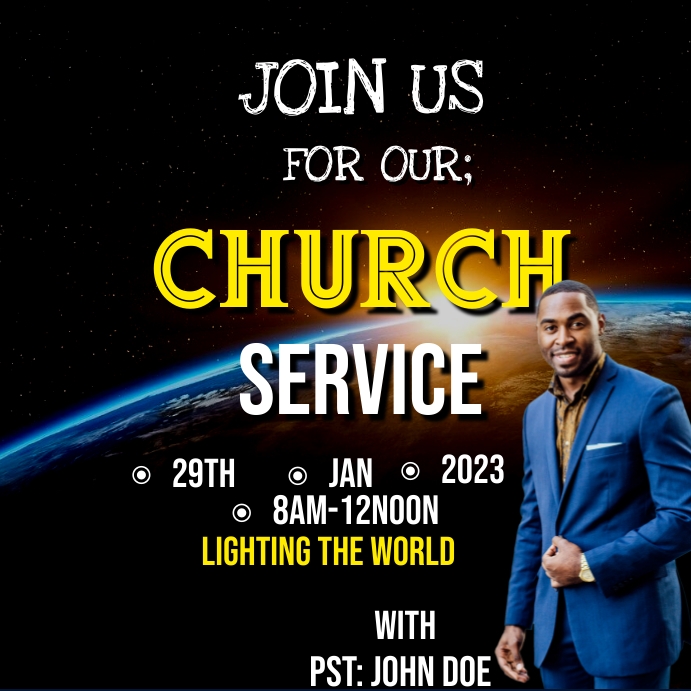 Copy of church poster | PosterMyWall