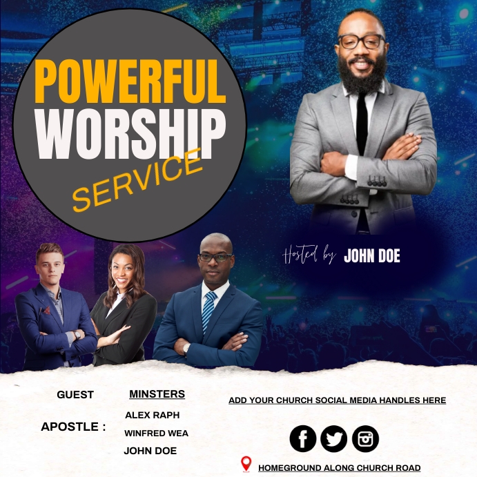 church poster Template | PosterMyWall