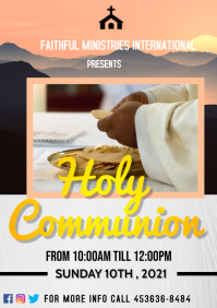 Holy Communion design Template | PosterMyWall