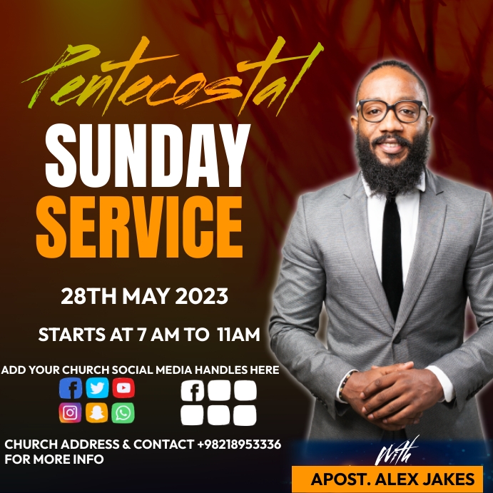 church poster Template | PosterMyWall