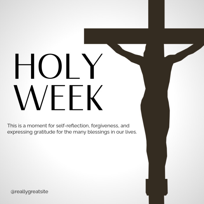 Church Poster Easter Week Template | PosterMyWall