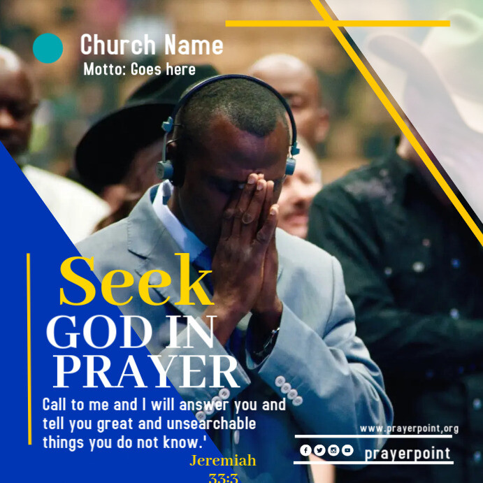 church poster prayer Template | PosterMyWall