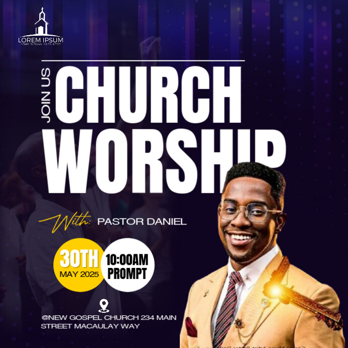 church poster template | PosterMyWall