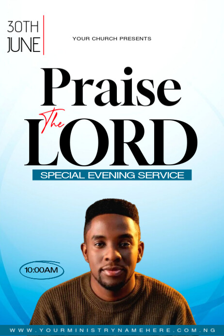 Modèle church poster template | PosterMyWall