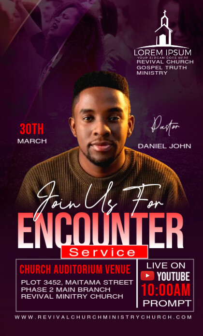Copy of church poster template | PosterMyWall