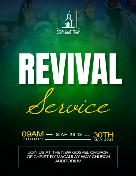 church poster template | PosterMyWall