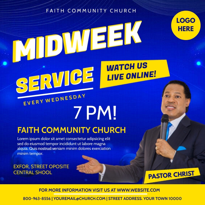 church poster template | PosterMyWall