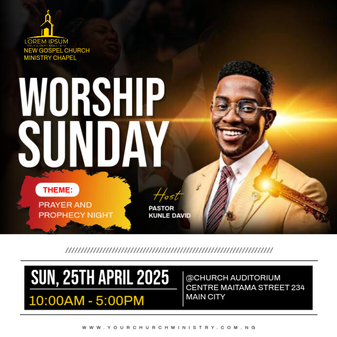 Copy of church poster template | PosterMyWall