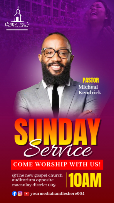 church poster template | PosterMyWall