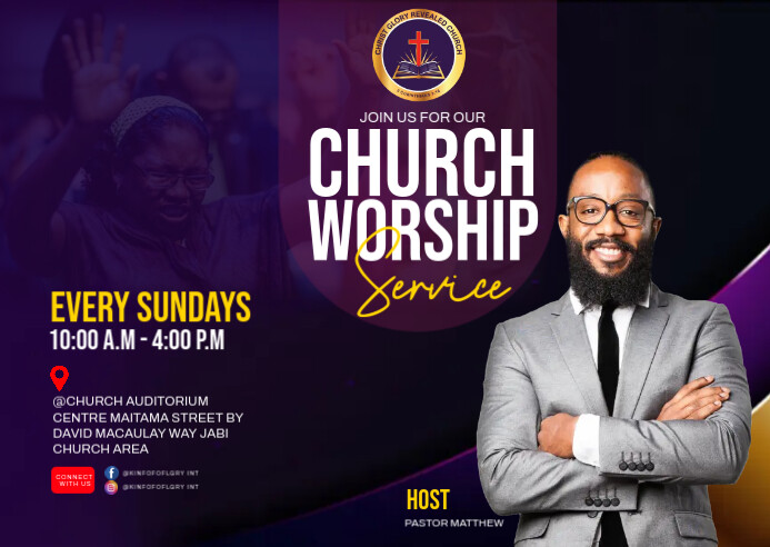 church poster template | PosterMyWall