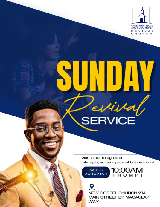 church poster template | PosterMyWall
