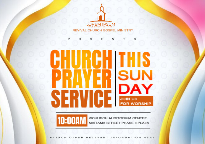 church poster template | PosterMyWall