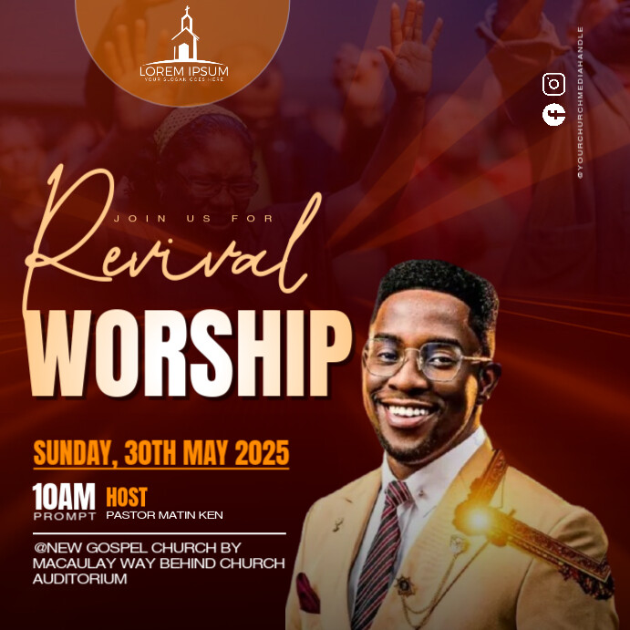 church poster template | PosterMyWall