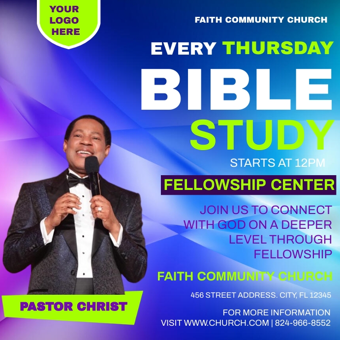 Bible study poster template | PosterMyWall