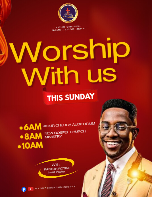 church poster template | PosterMyWall