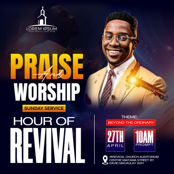 church poster template | PosterMyWall