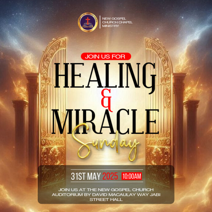 church poster template | PosterMyWall