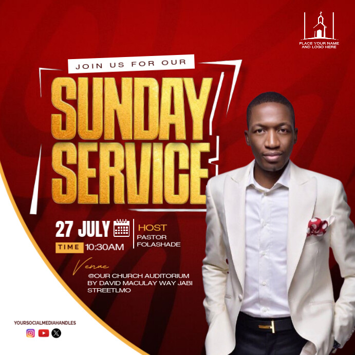 church poster template | PosterMyWall