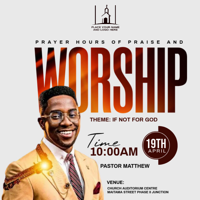 Copy of church poster template | PosterMyWall