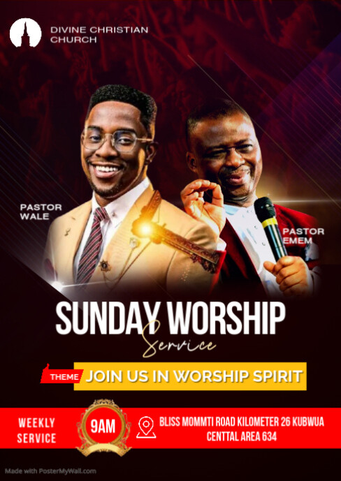 church poster template | PosterMyWall
