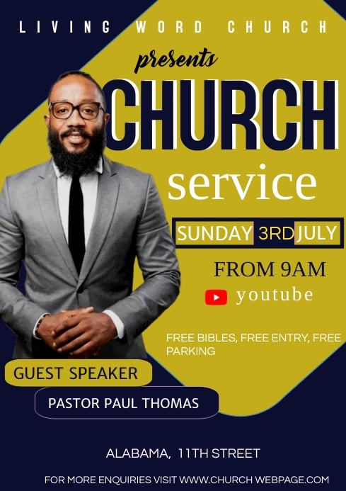 Church posters Template | PosterMyWall