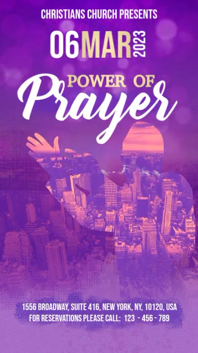 Church Power of Prayer Template | PosterMyWall