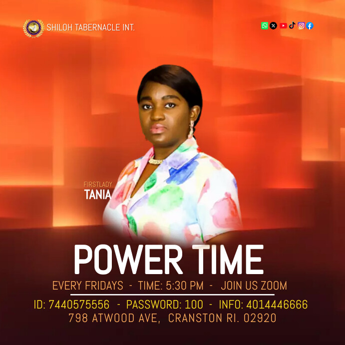 CHURCH POWER TIME FLYER Template | PosterMyWall