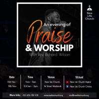 Church praise and worship poster Template | PosterMyWall